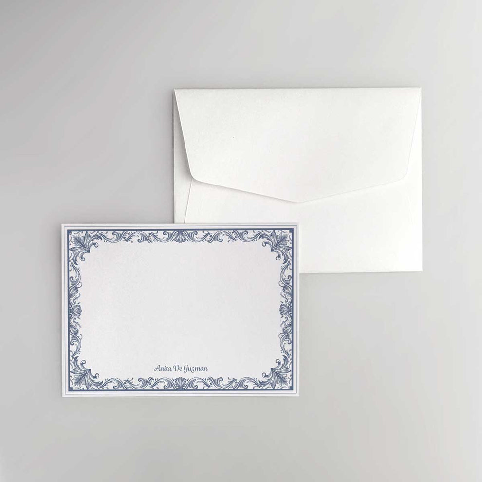 Victorian Border Flat Notecard – Bloop Ph