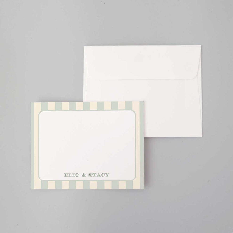 Pastel Striped Flat Notecard – Bloop Ph